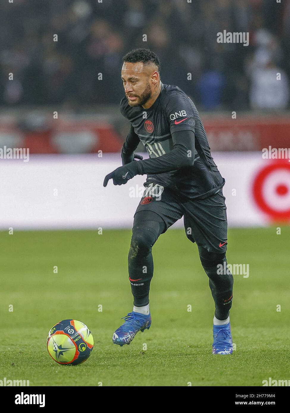 NEYMAR Jr of PSG in action during the French championship soccer, Ligue ...