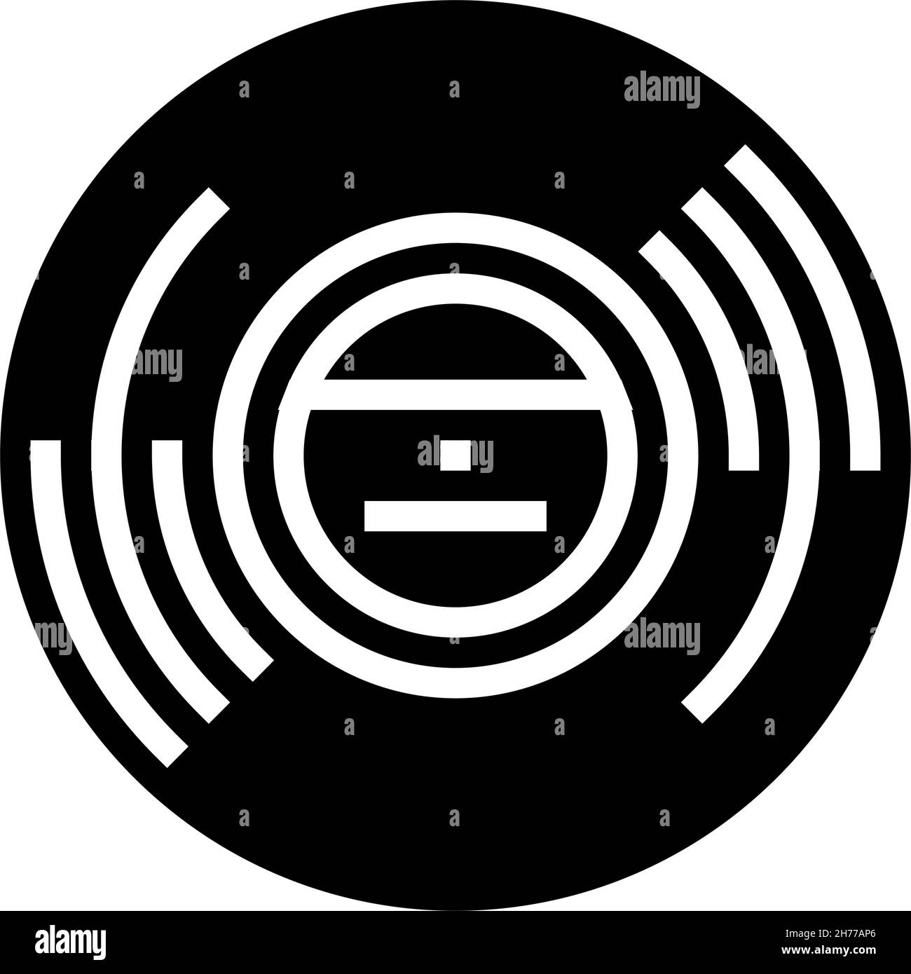 vinyl accessory for listening music glyph icon vector illustration ...