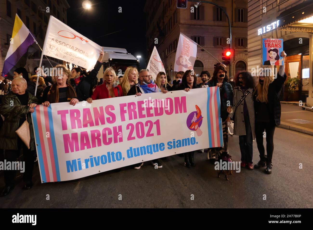 MARCH AGAINST TRANSPHOBIA IN THE WORLD Stock Photo - Alamy