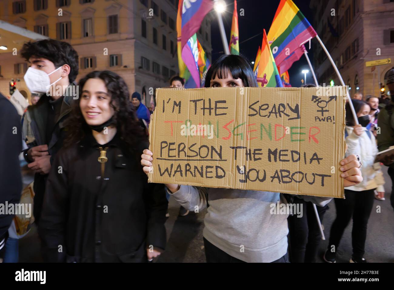 MARCH AGAINST TRANSPHOBIA IN THE WORLD Stock Photo - Alamy