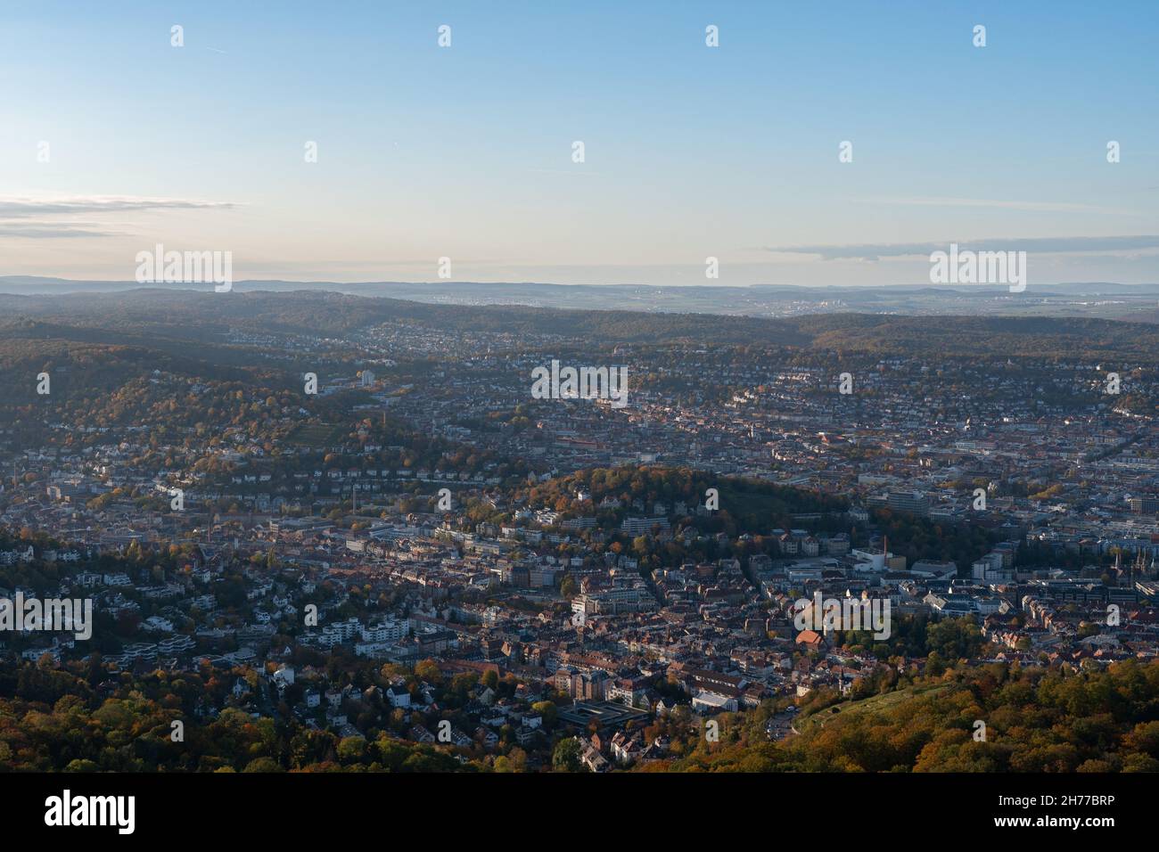An aerial view of Stuttgart cityscape in Germany Stock Photo - Alamy