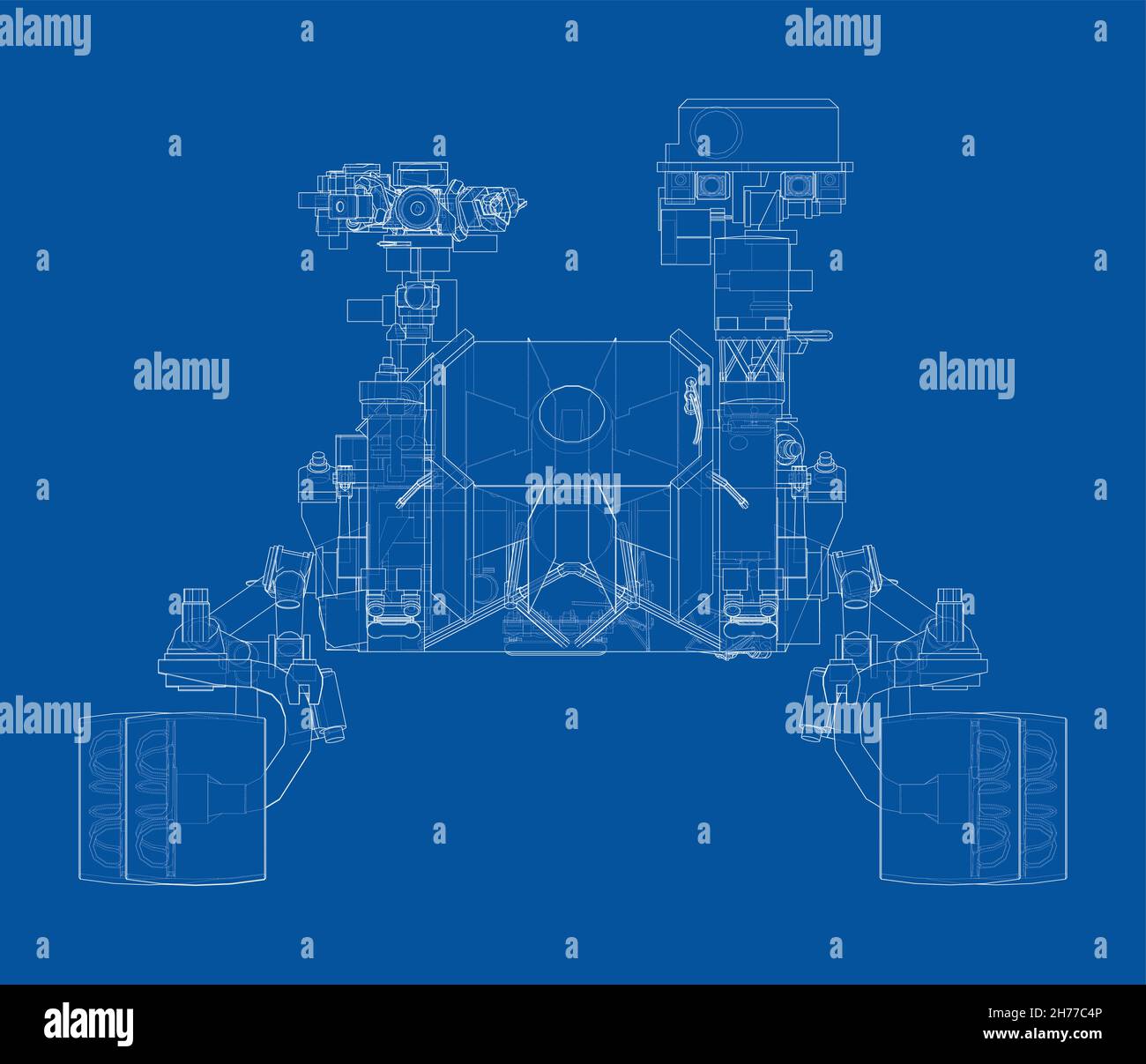 Mars Rover. Vector rendering of 3d Stock Vector Image & Art - Alamy