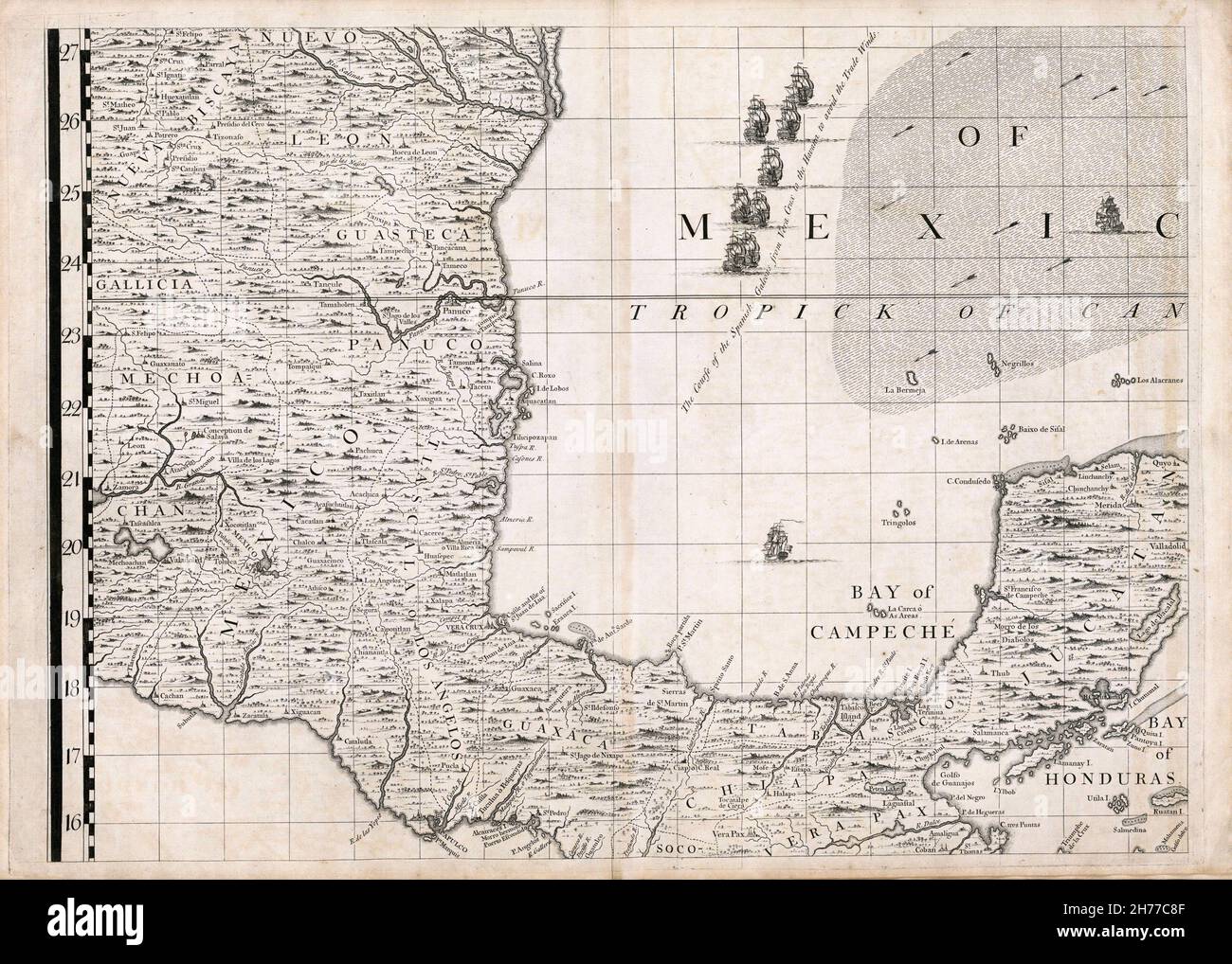 A map of the British Empire in America with the French and Spanish ...