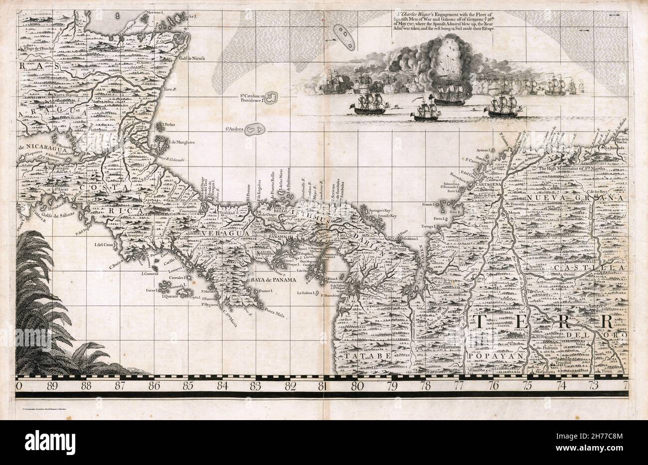 A map of the British Empire in America with the French and Spanish ...
