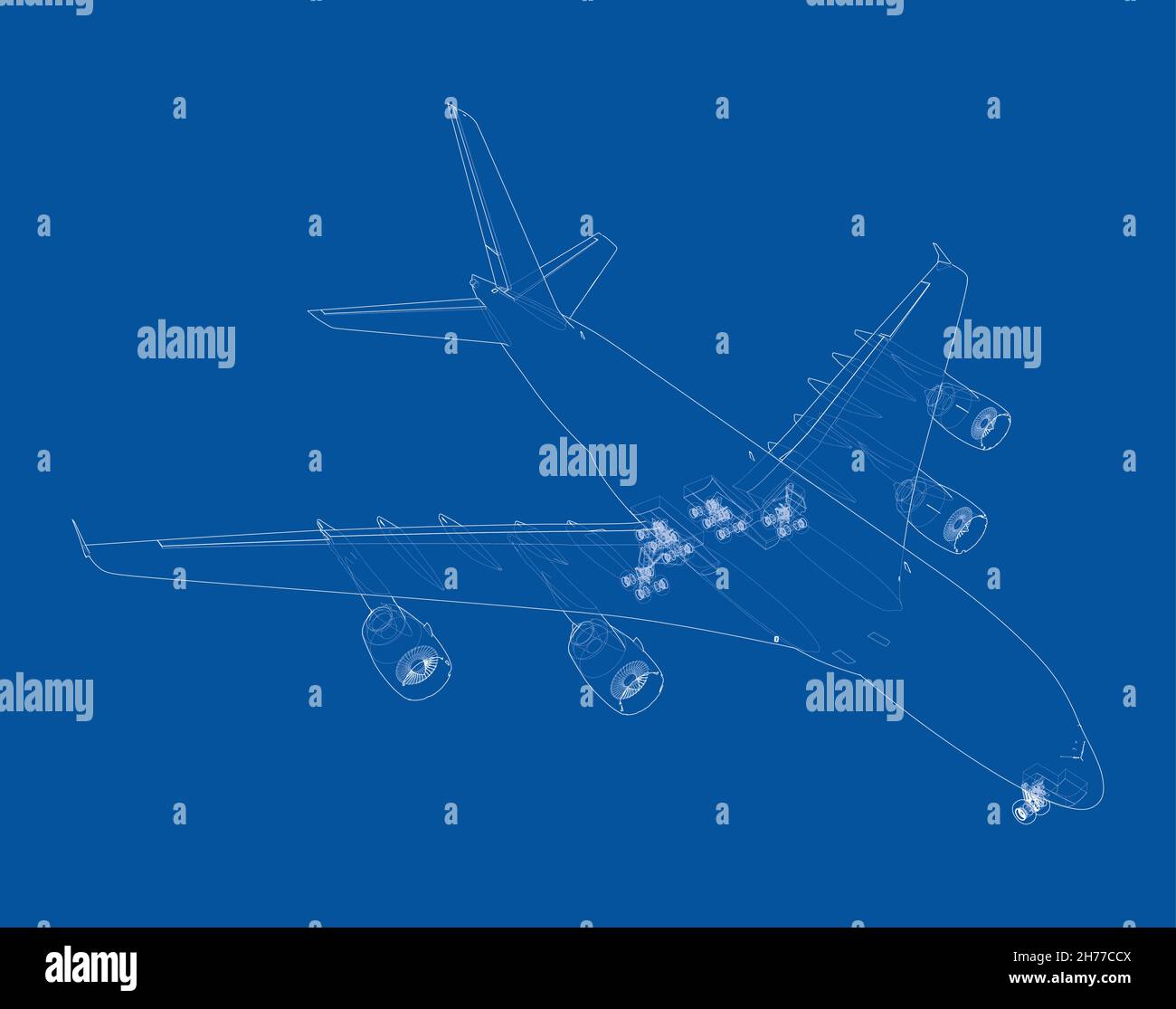 Airoplane drawing Stock Vector Images - Alamy