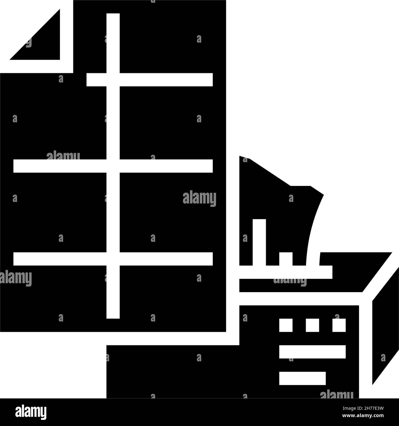 tissue paper glyph icon vector illustration Stock Vector Image & Art ...