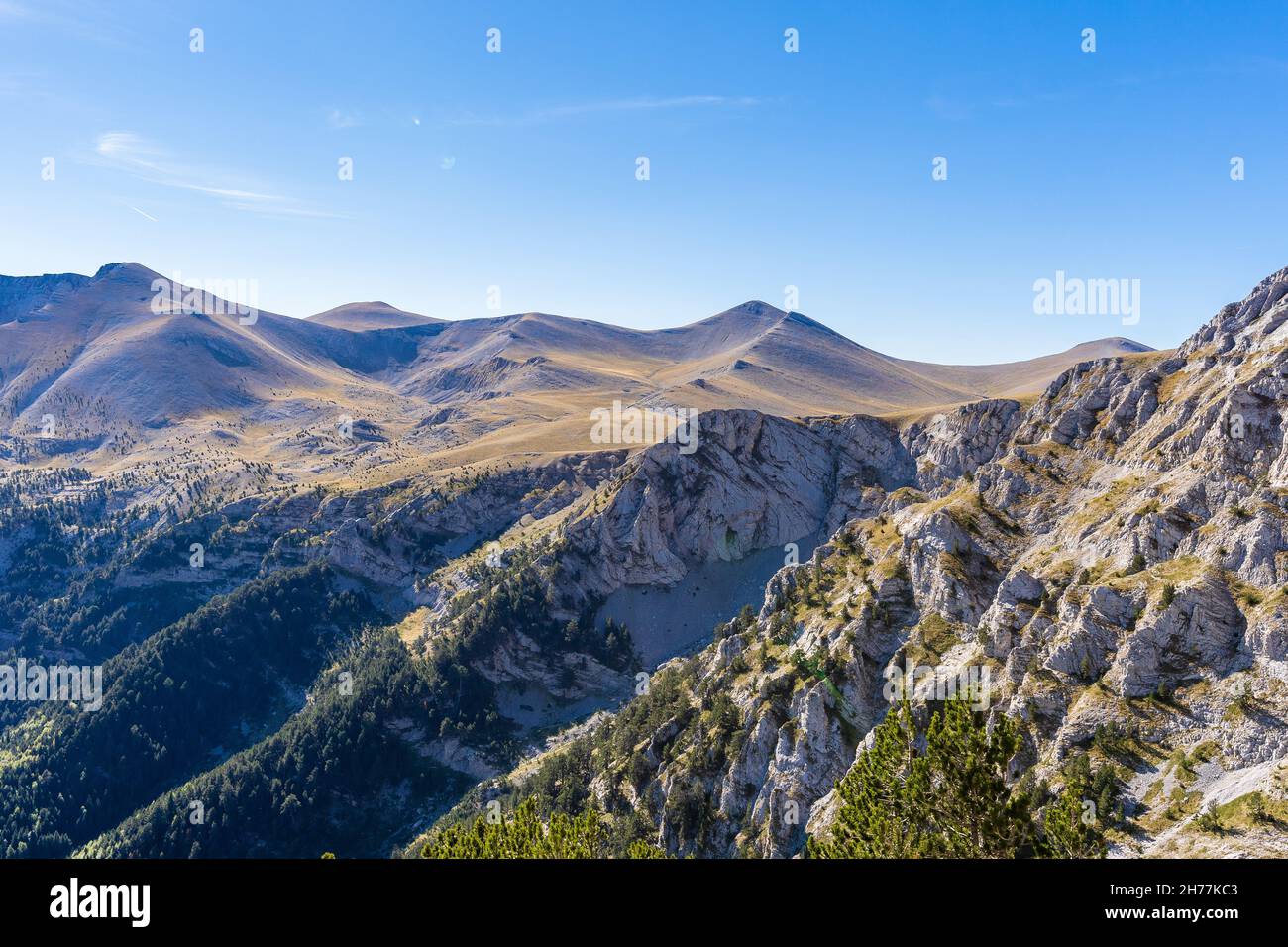 An aerial view of Mount Olympus in Greece Stock Photo - Alamy