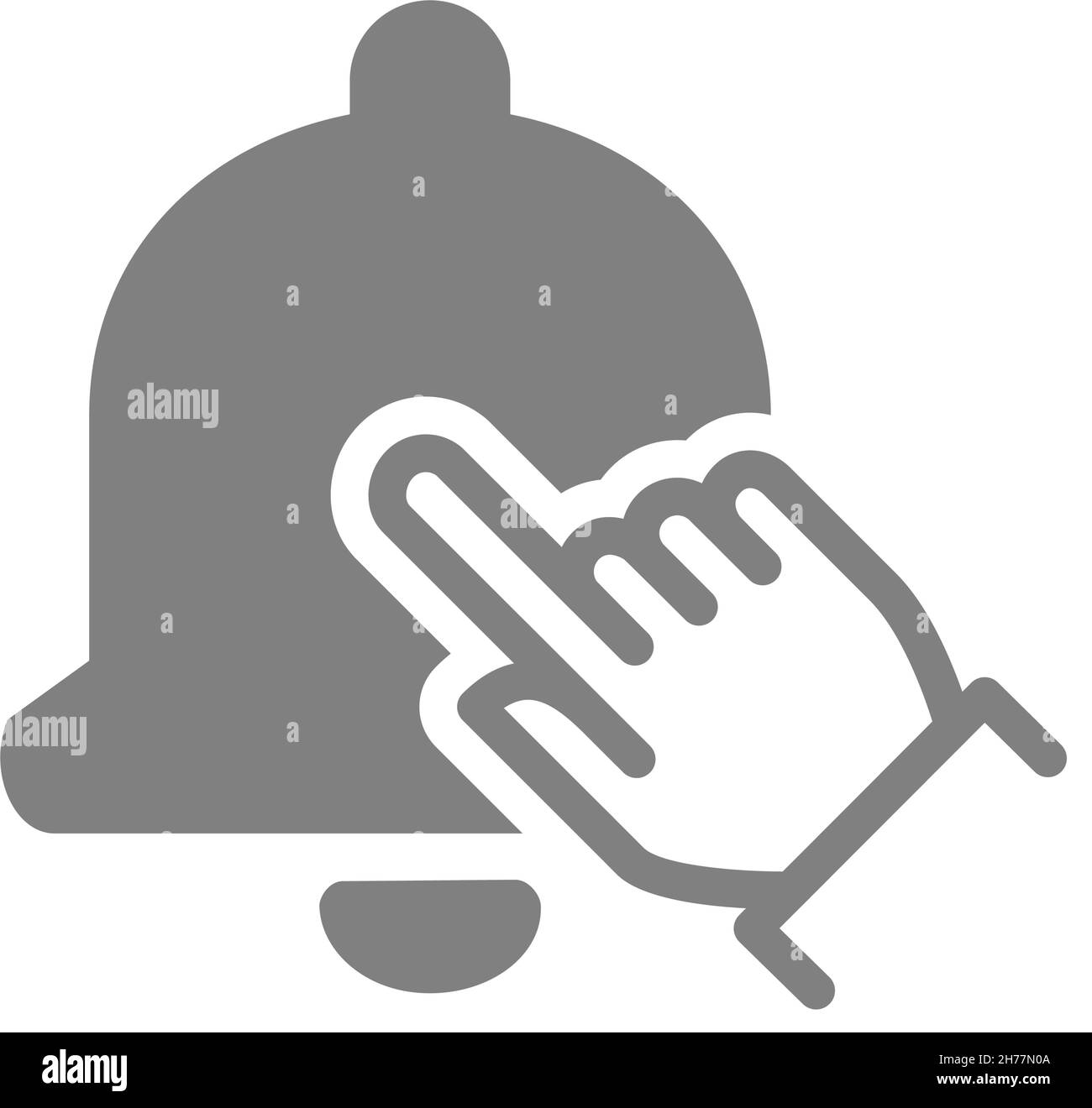 Finger click the notification bell icon. Subscribe button, bell notification symbol Stock Vector ...