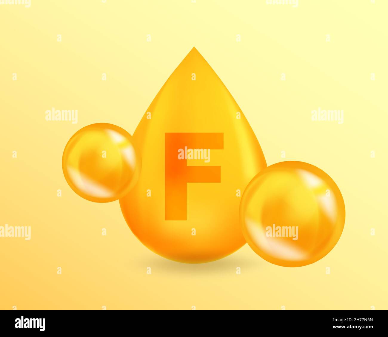 Vitamin F Essential fatty acid. Realistic Vitamin drop F Essential ...