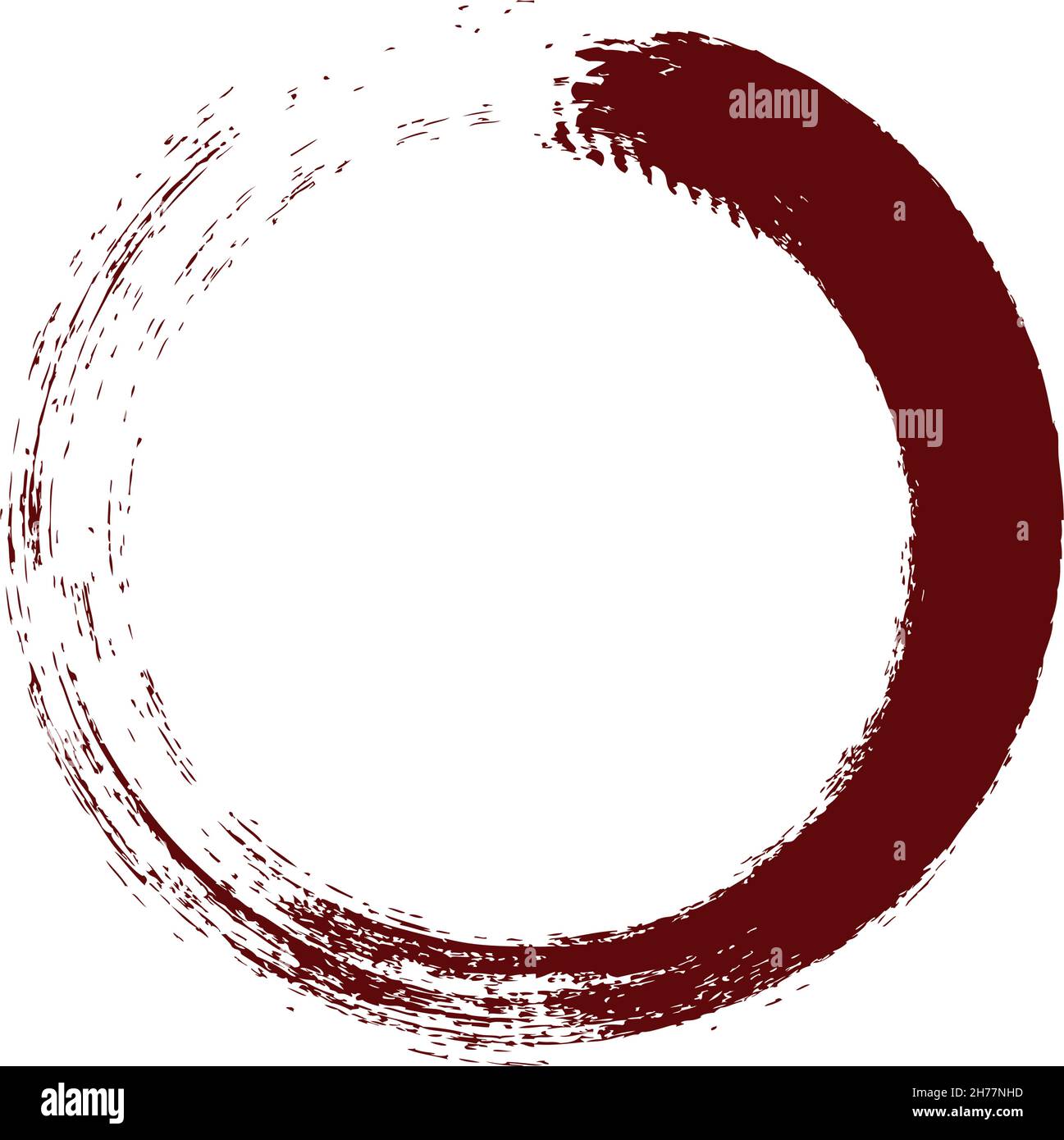 Red paint circle isolated Stock Vector Images - Alamy