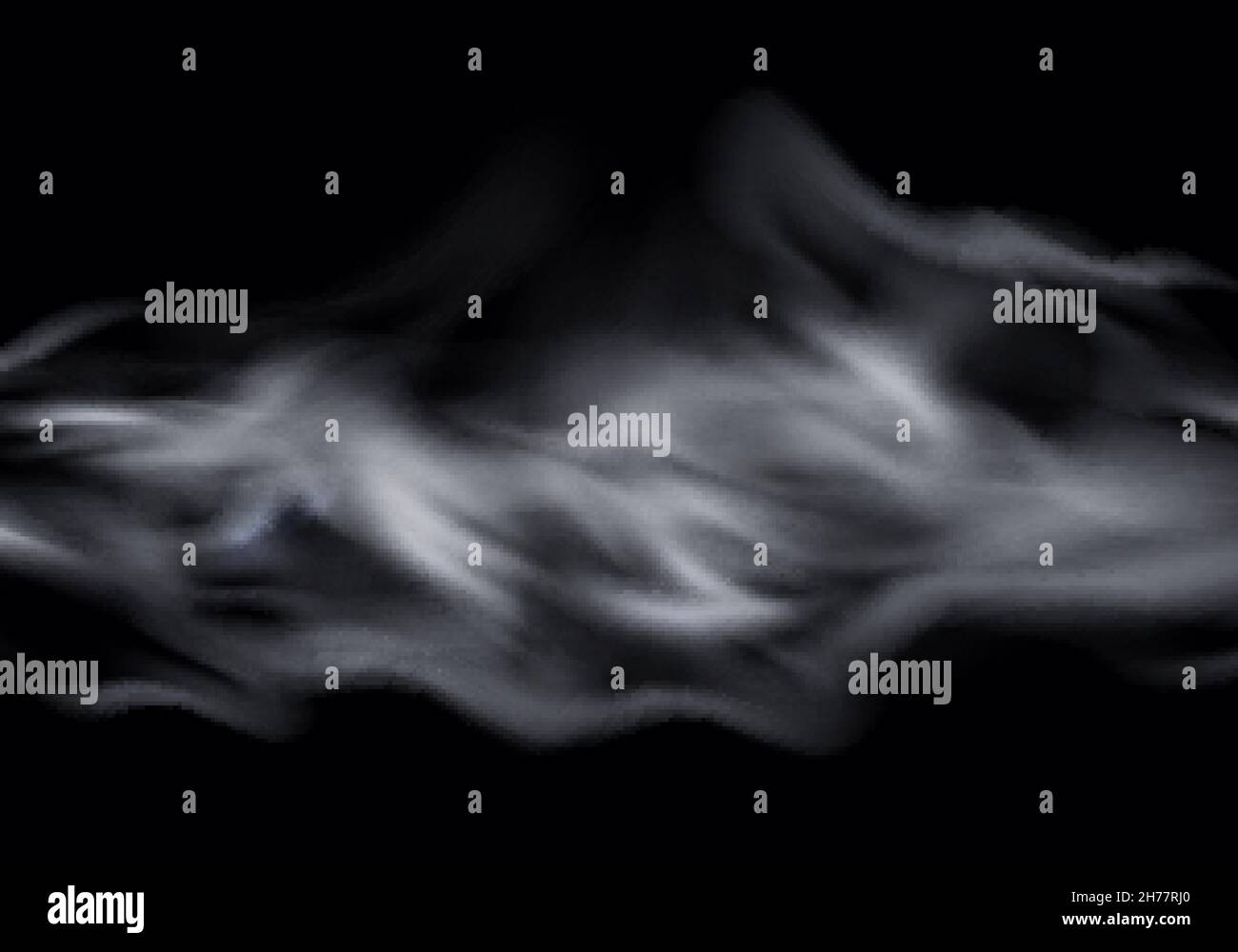 Fog, smoke, steam, isolated transparent effect. White vector cloudy ...