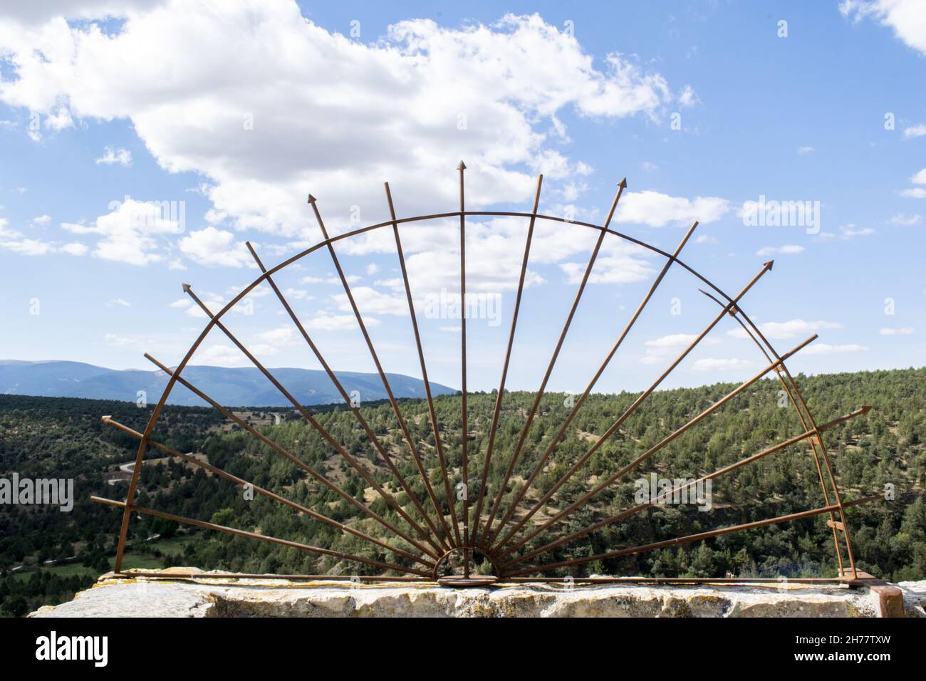 A beautiful view of the Hoces del Rio Duraton in Segovia, Spain Stock ...