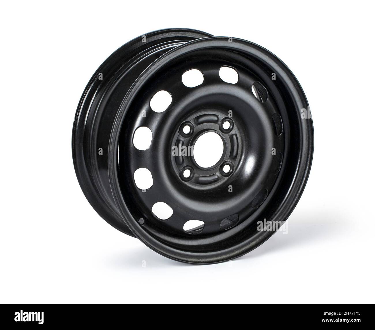 Steel wheel rim on white background with clipping path Stock Photo - Alamy