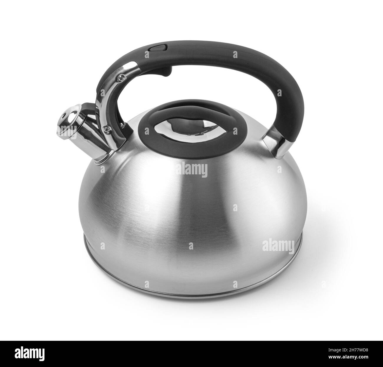 Stove whistle kettle isolated on white background with clipping path ...