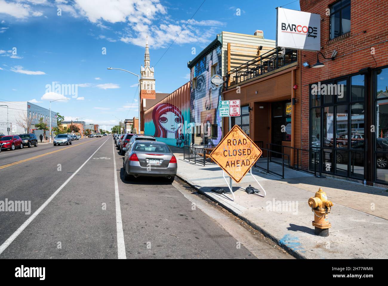 Mural artworks at RiNo art district in Denver, Colorado, USA Stock ...