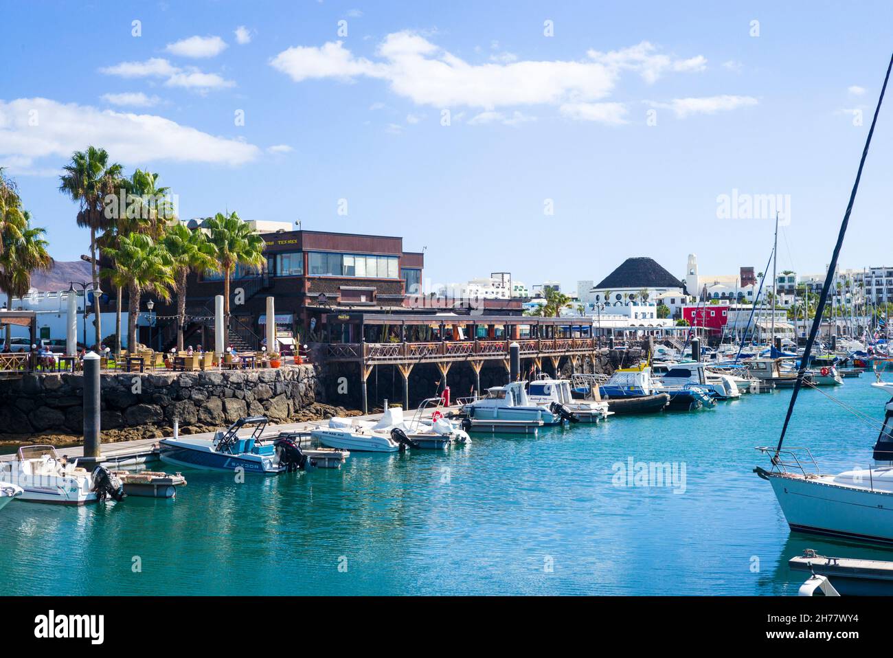 Marina Rubicon in Playa Blanca Lanzarote Stock Photo - Alamy