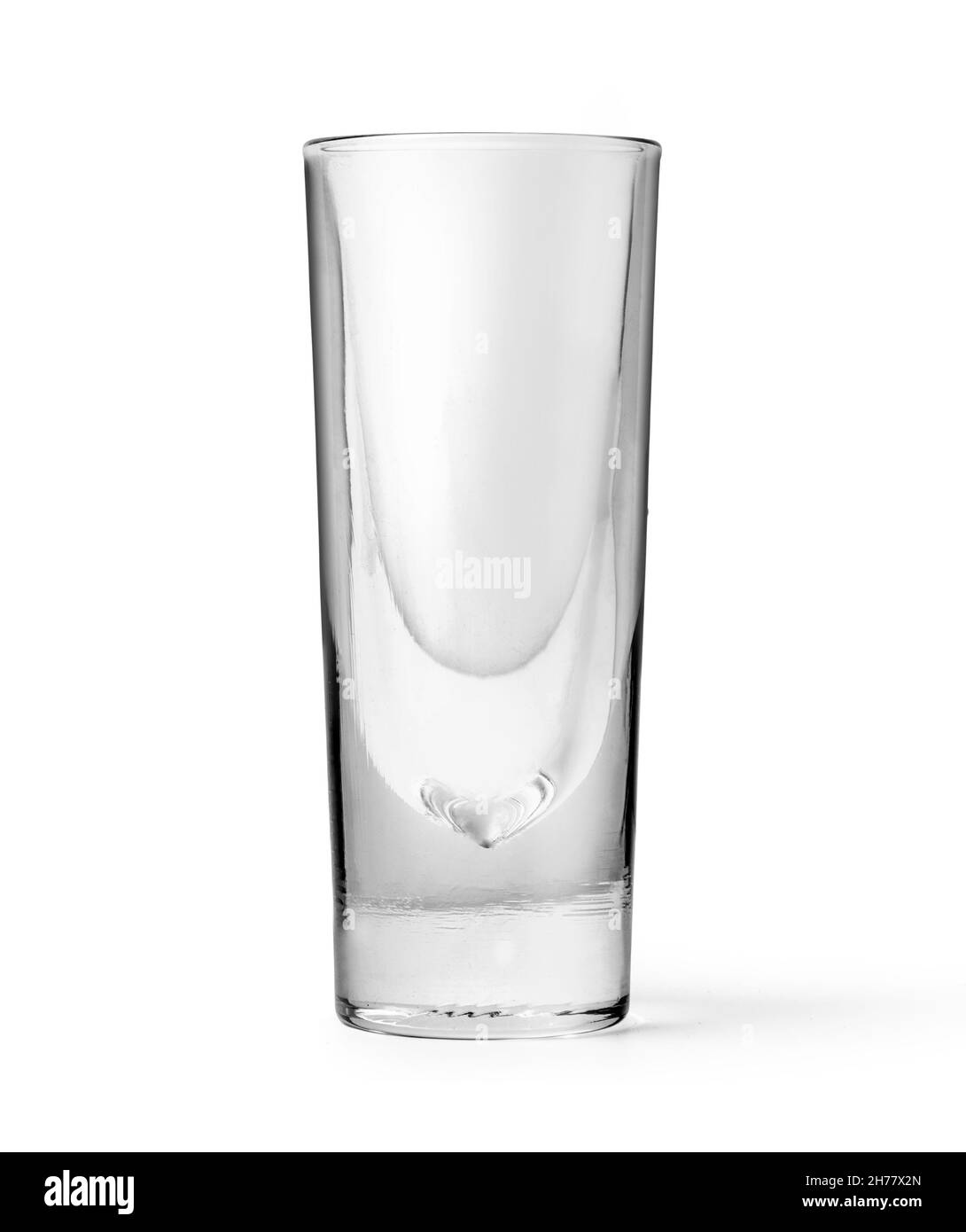empty glass shot isolated on white background with clipping path Stock ...