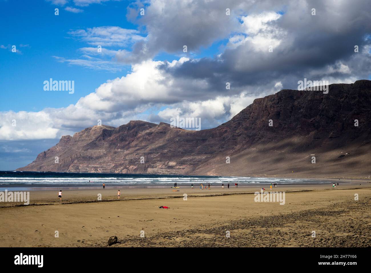 Famara Beach, Lanzarote Stock Photo - Alamy