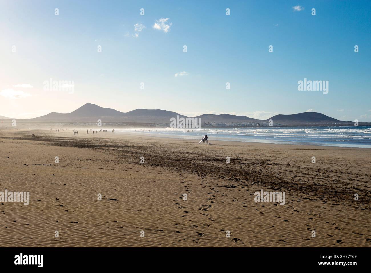 Famara Beach Lanzarote Stock Photo - Alamy