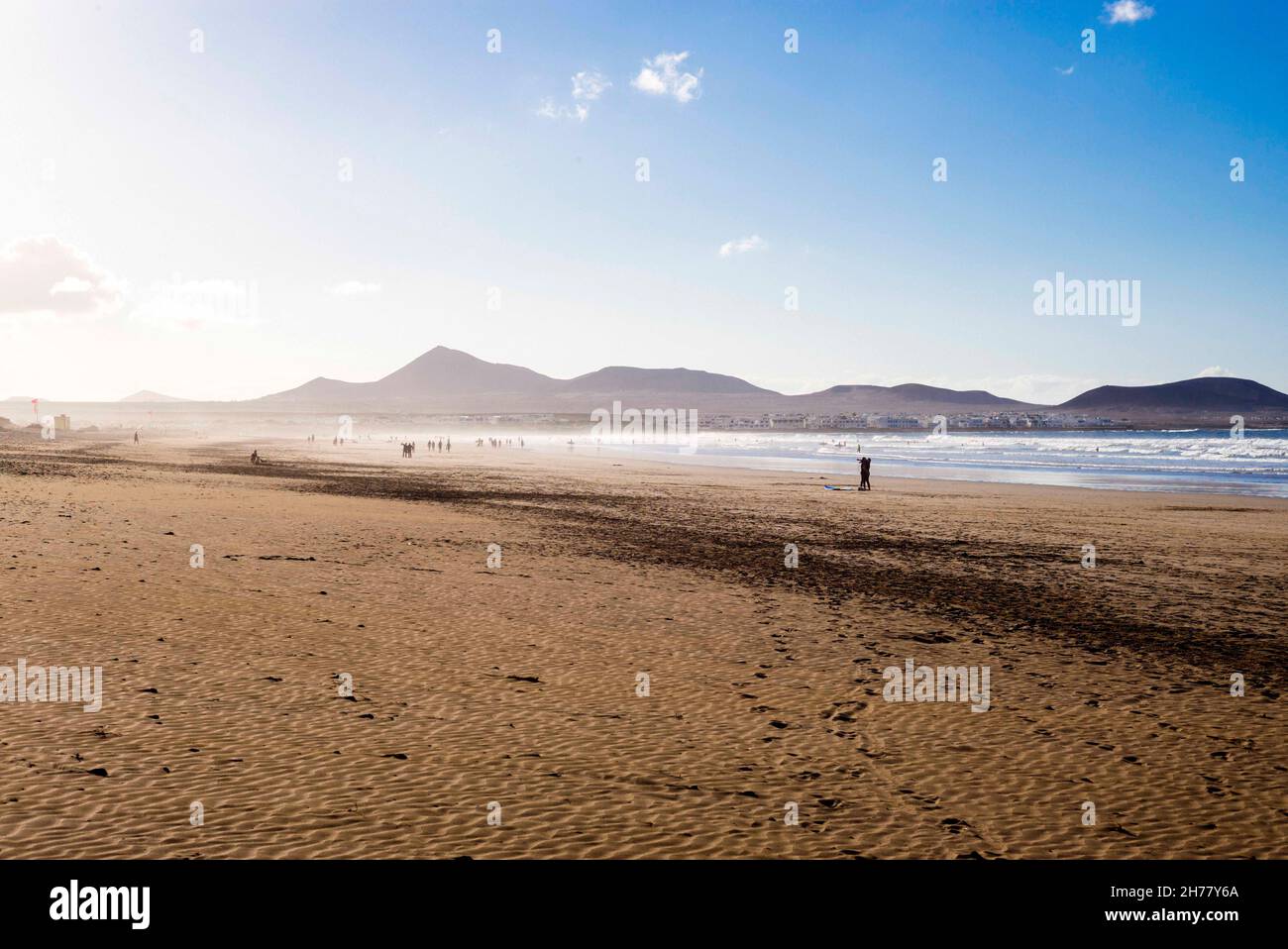 Famara Beach Lanzarote Stock Photo - Alamy