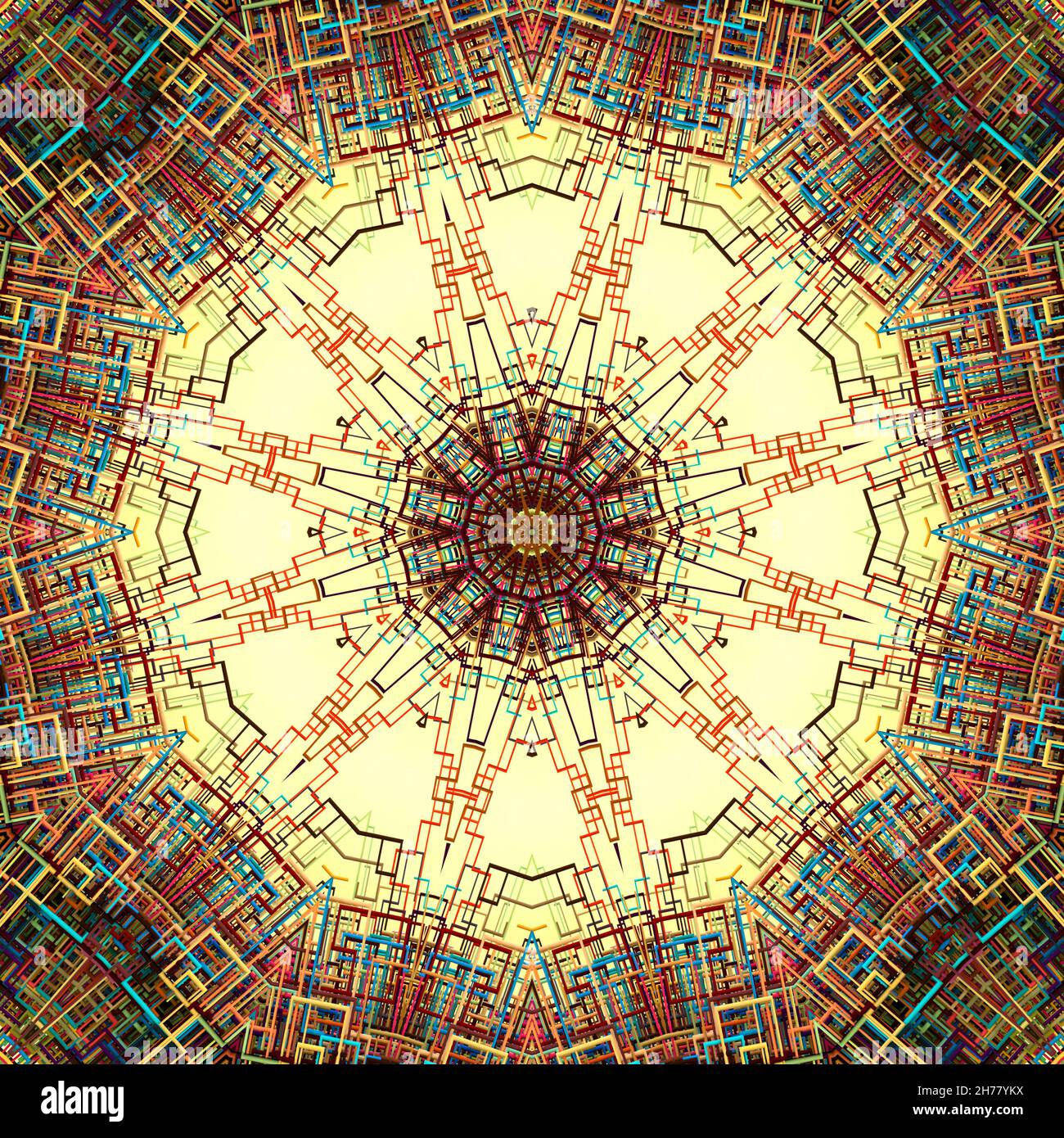 Repeating background of colored patterns Stock Photo - Alamy