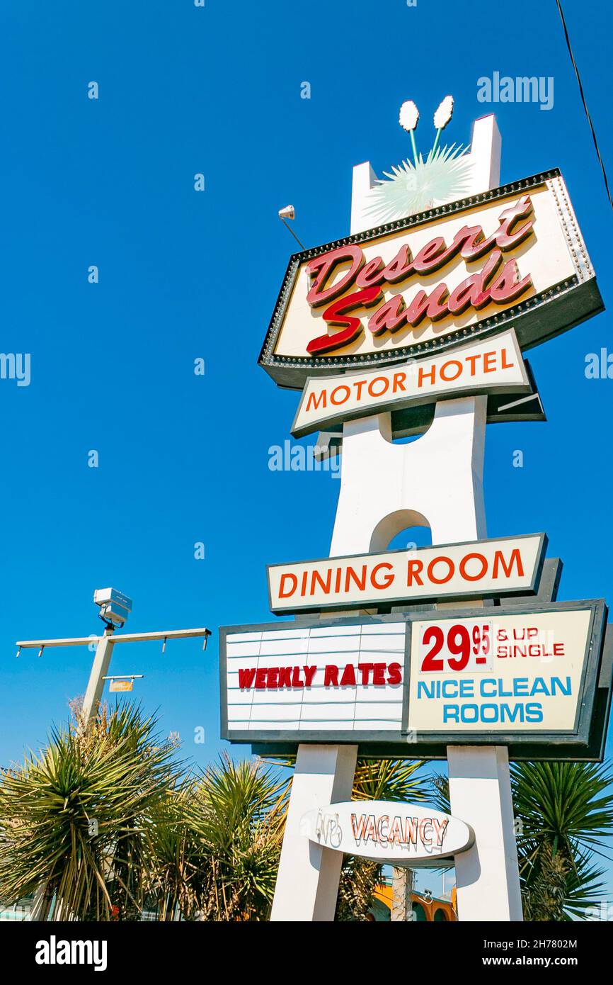 sign of desert sands motor hotel on the famous Route 66 central avenue ...