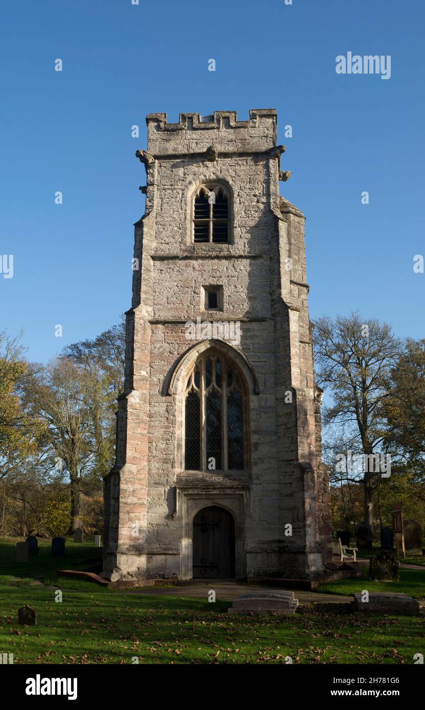 St. Michael`s Church in autumn, Baddesley Clinton, Warwickshire ...