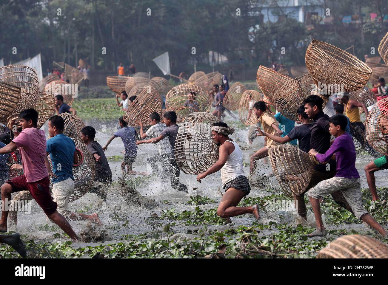 Polo Bawa Utshob a 200 year old festival. Villagers gather with their ...