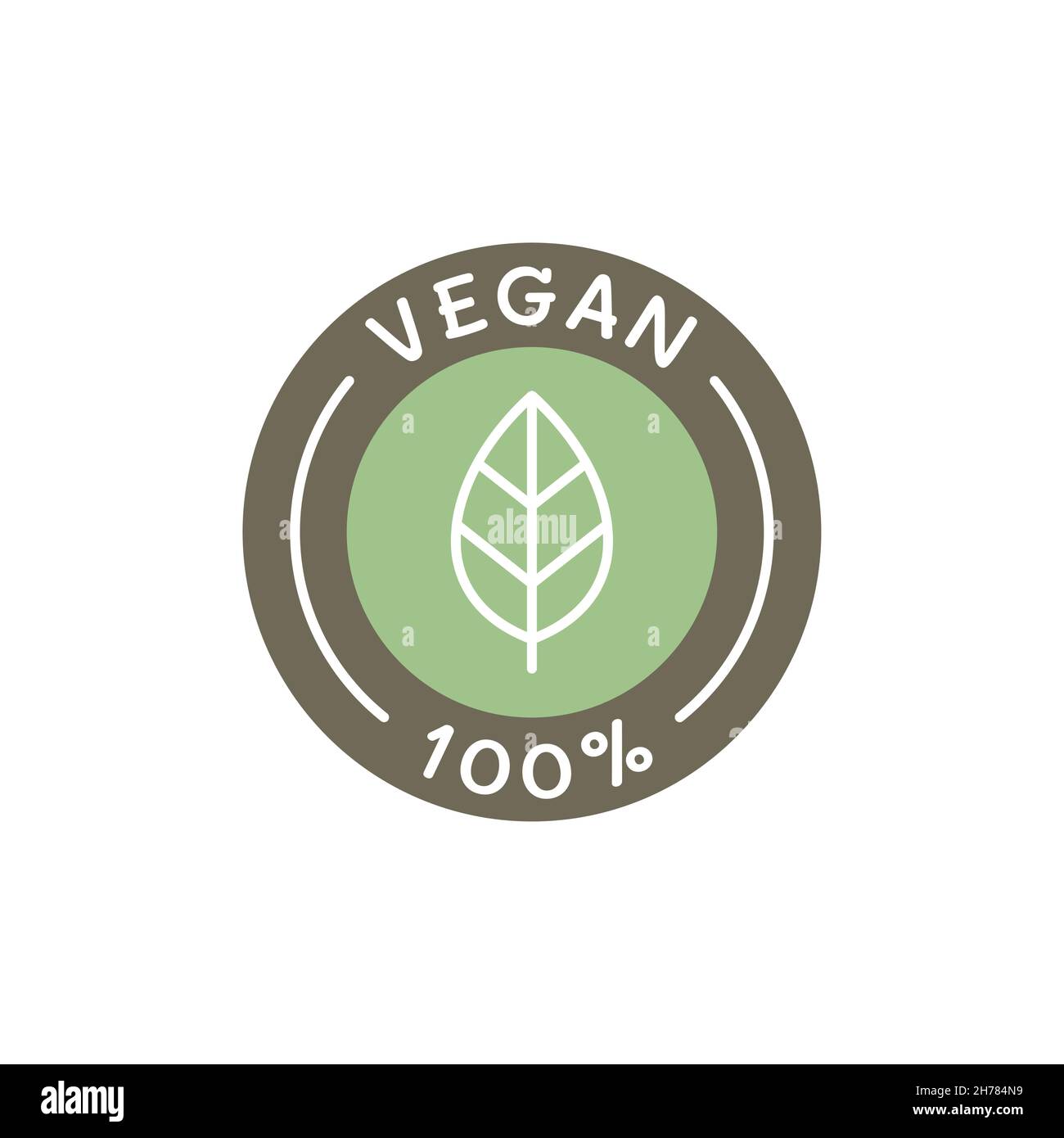 Vegan food and products vector label icon set. 100 % vegan sticker set ...