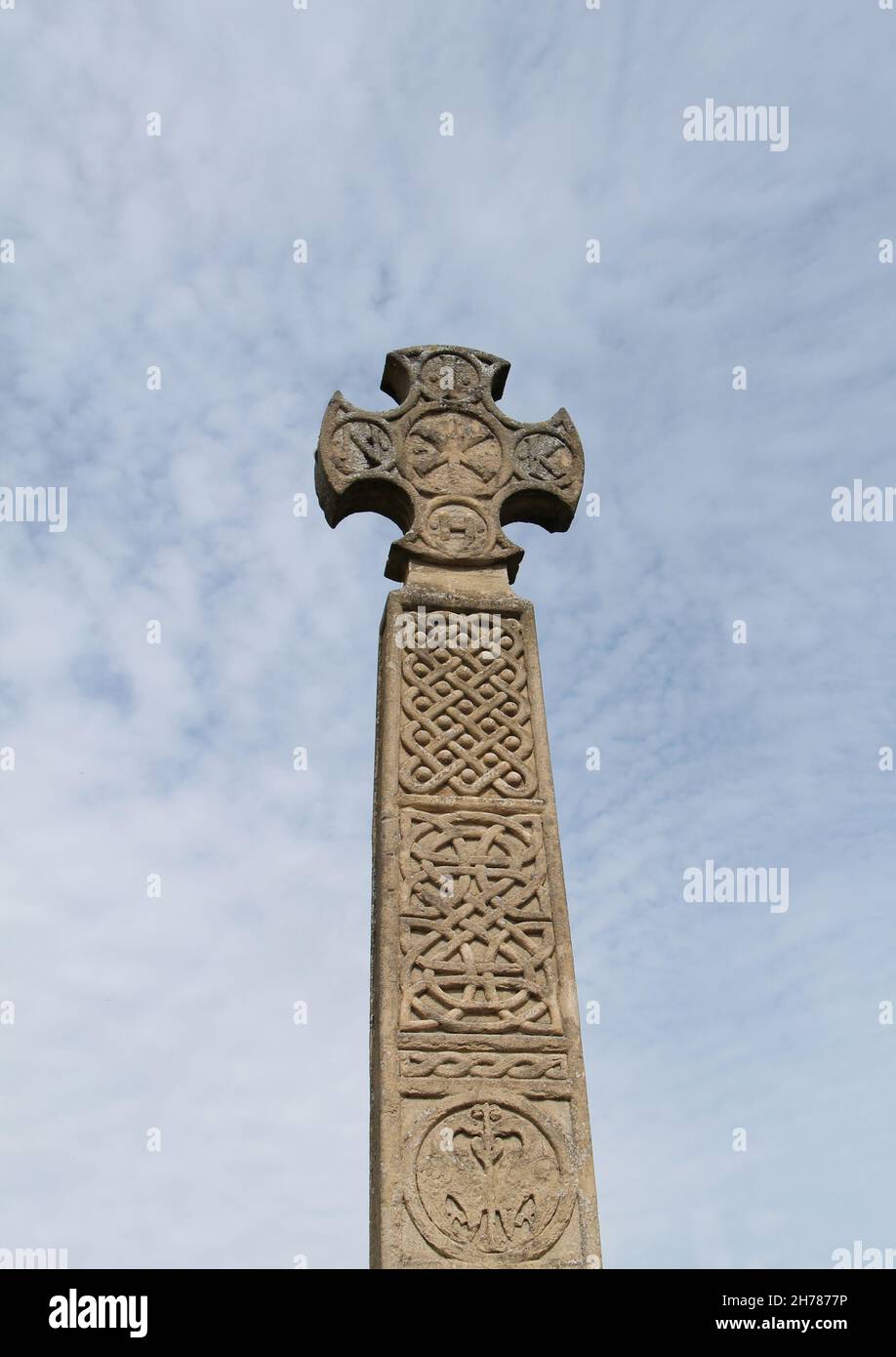 A Tall Stone Made Historical Cross Memorial Stock Photo - Alamy
