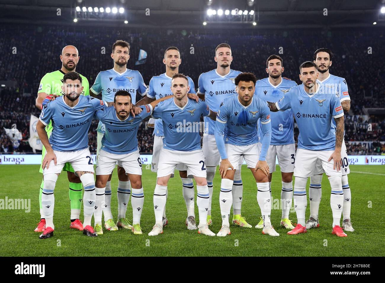 Players of ss lazio line up hi-res stock photography and images - Alamy