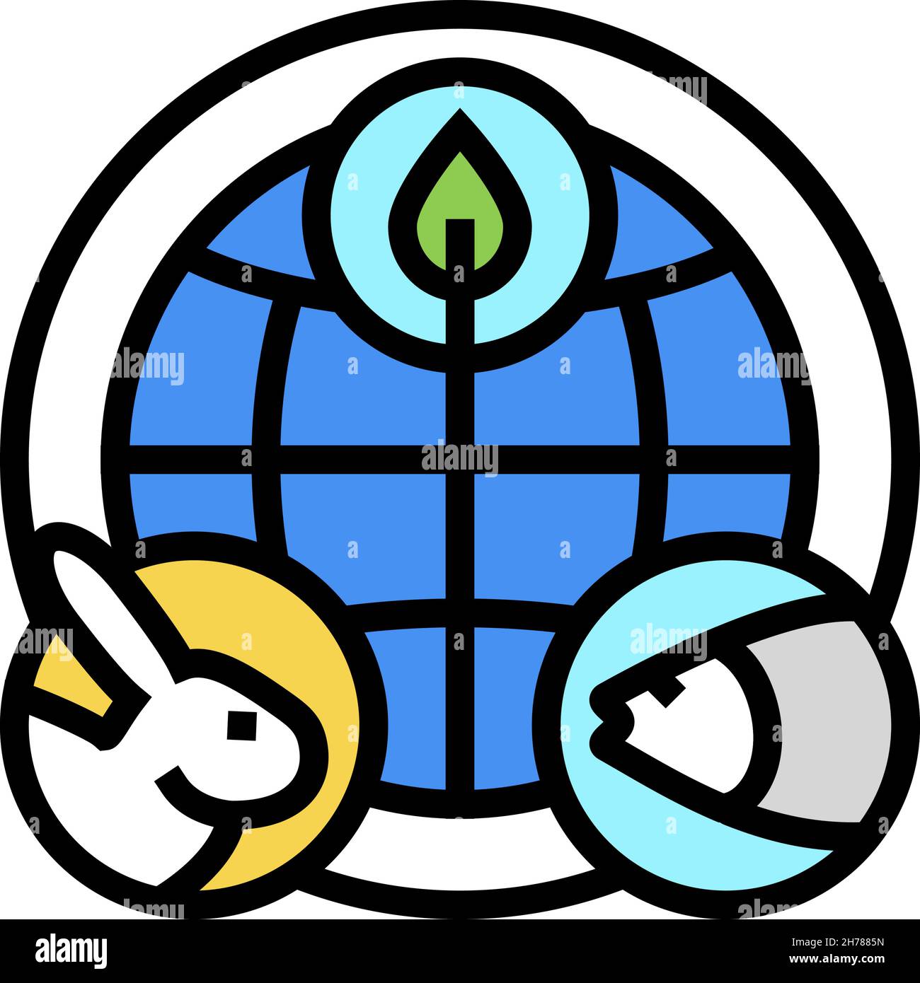 community ecology color icon vector illustration Stock Vector Image ...