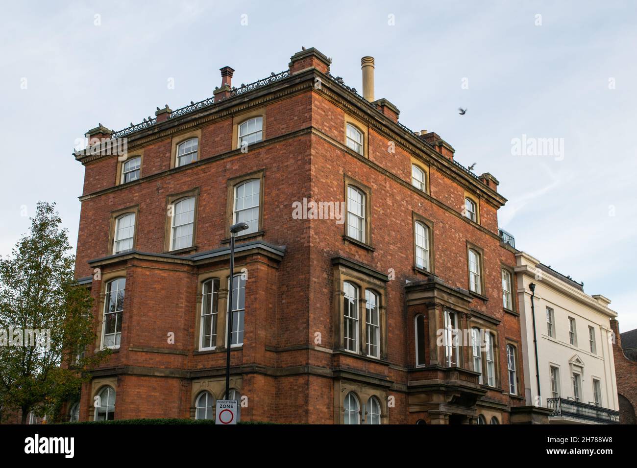 Facade of Victorian style brick building in York England Stock Photo ...