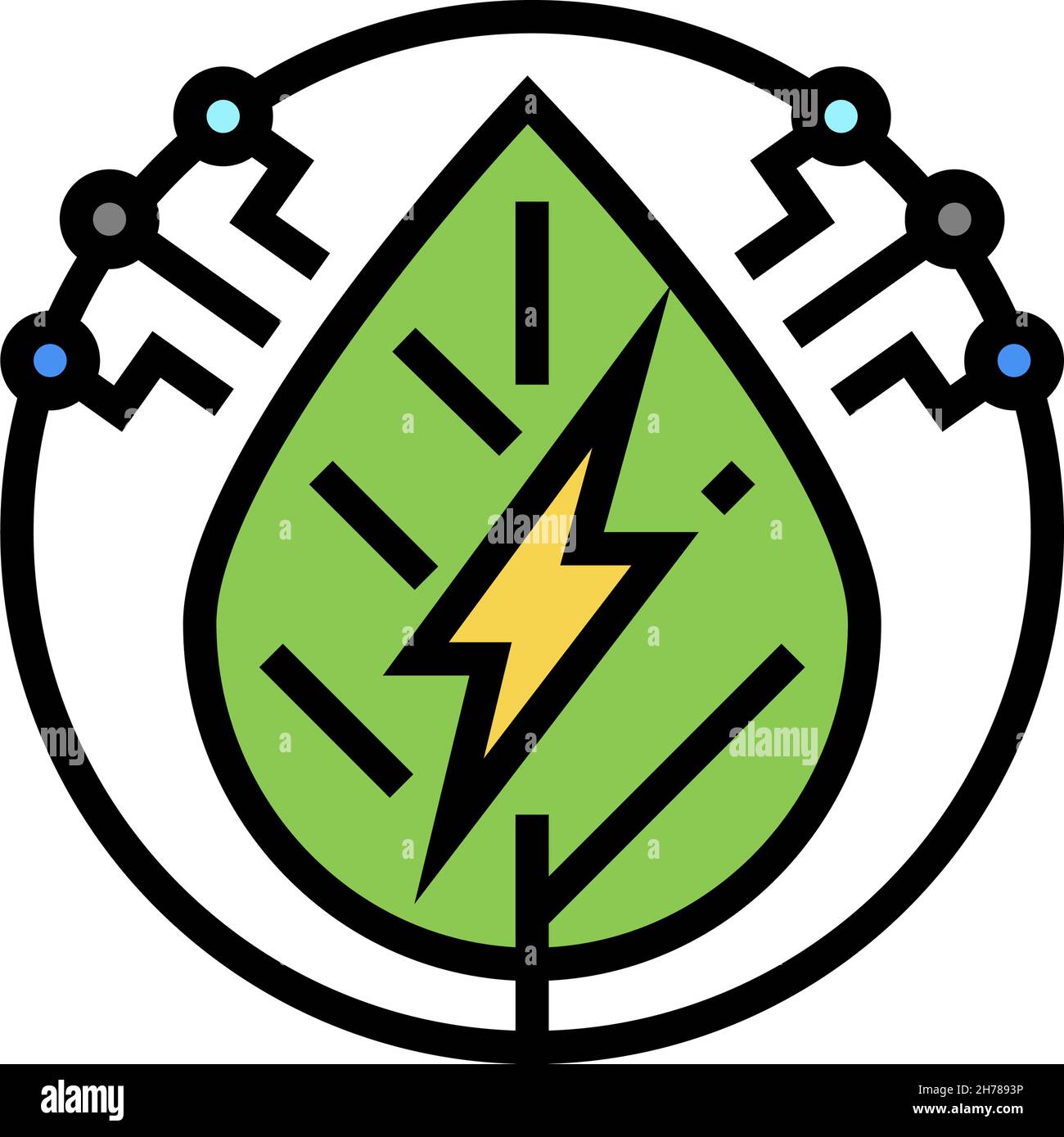 green energy color icon vector illustration Stock Vector Image & Art ...