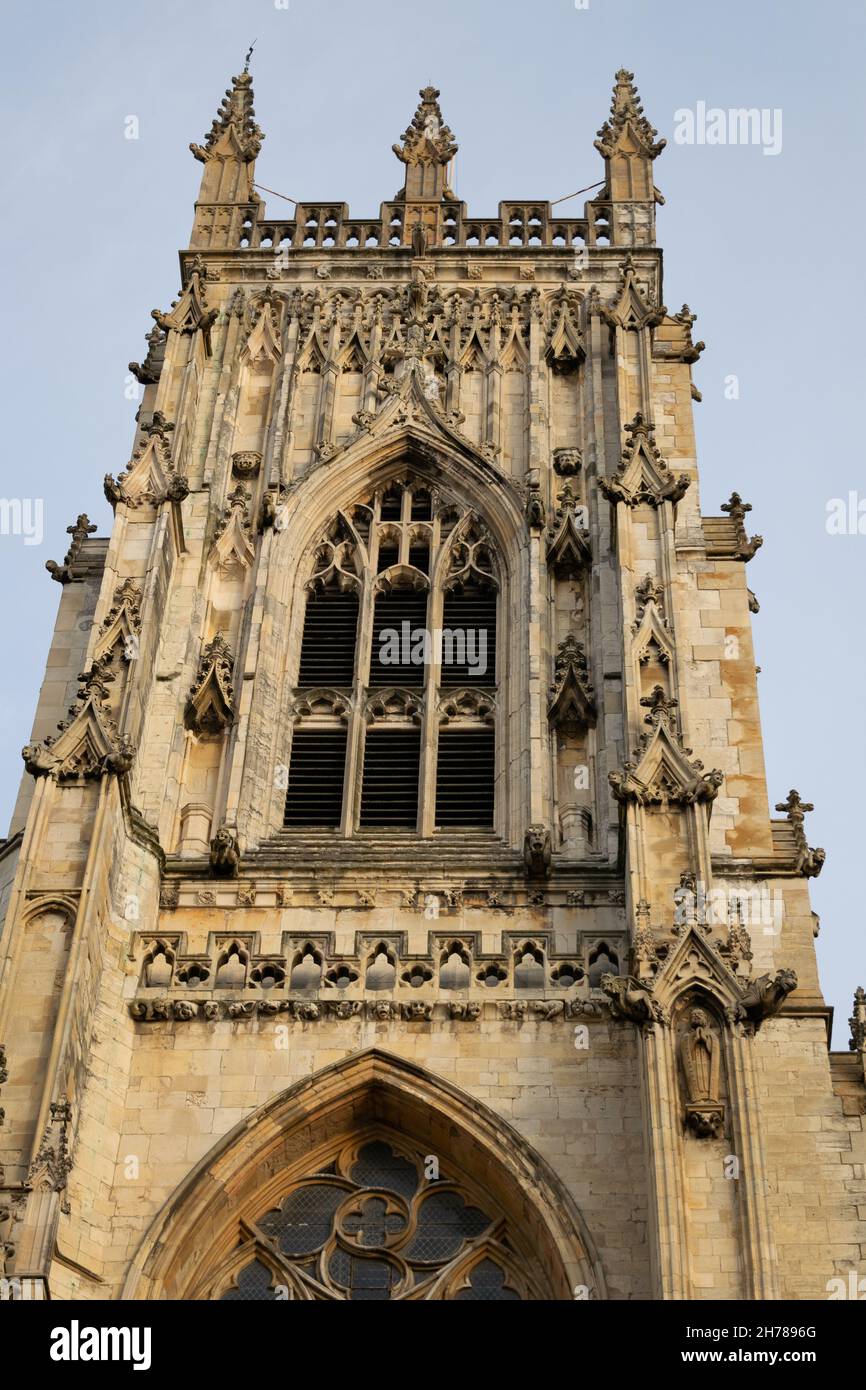 West tower window of York Minster Cathedral Stock Photo - Alamy