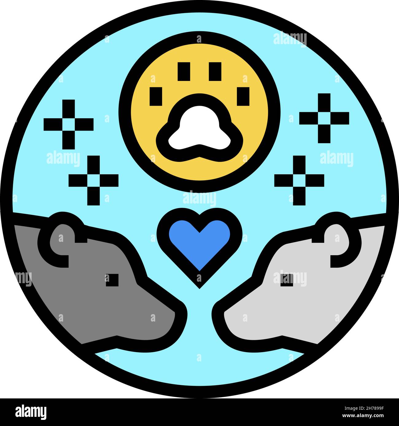 behavioral ecology color icon vector illustration Stock Vector Image ...