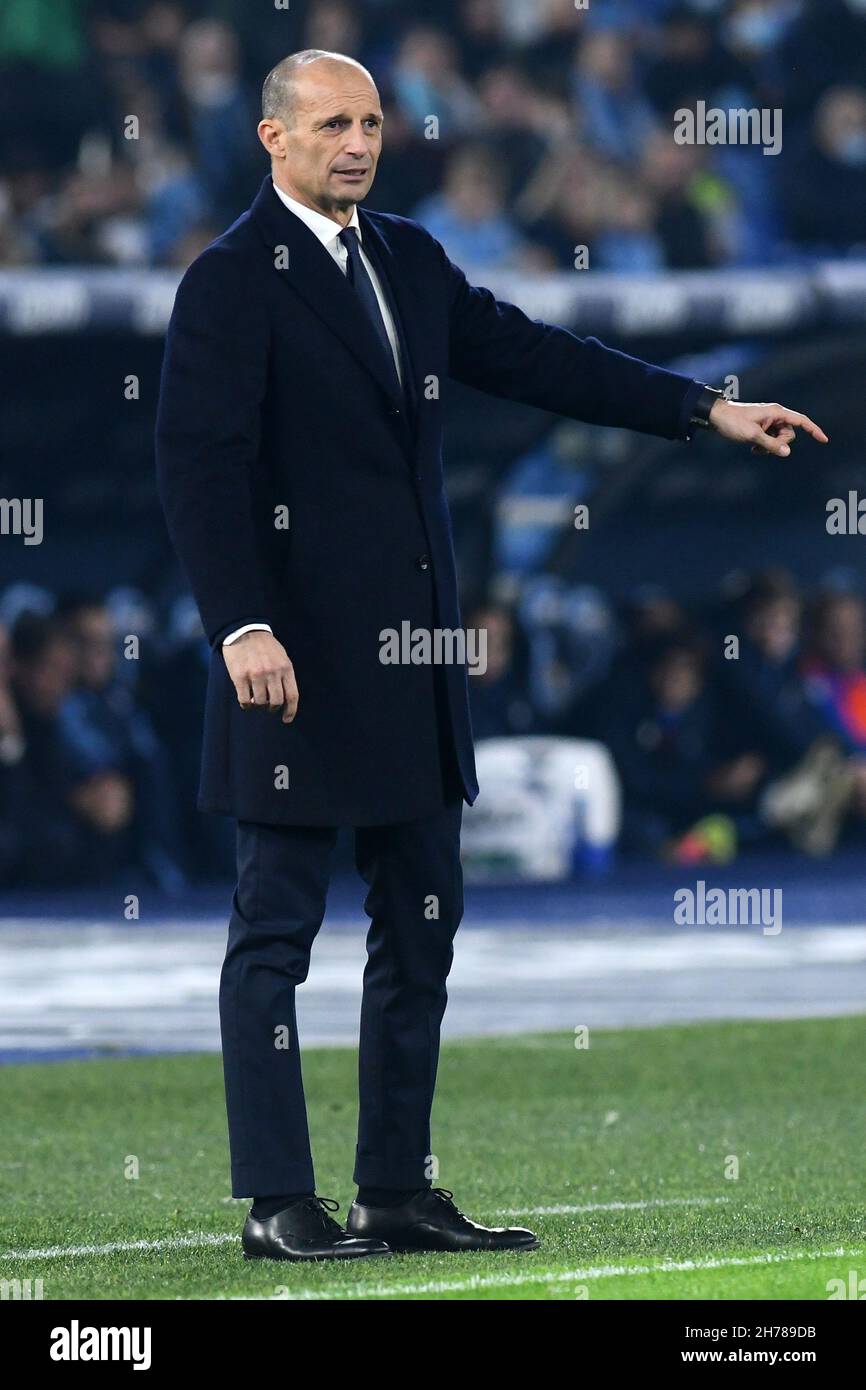 Juventus trainer Massimiliano Allegri during the Serie A match between ...