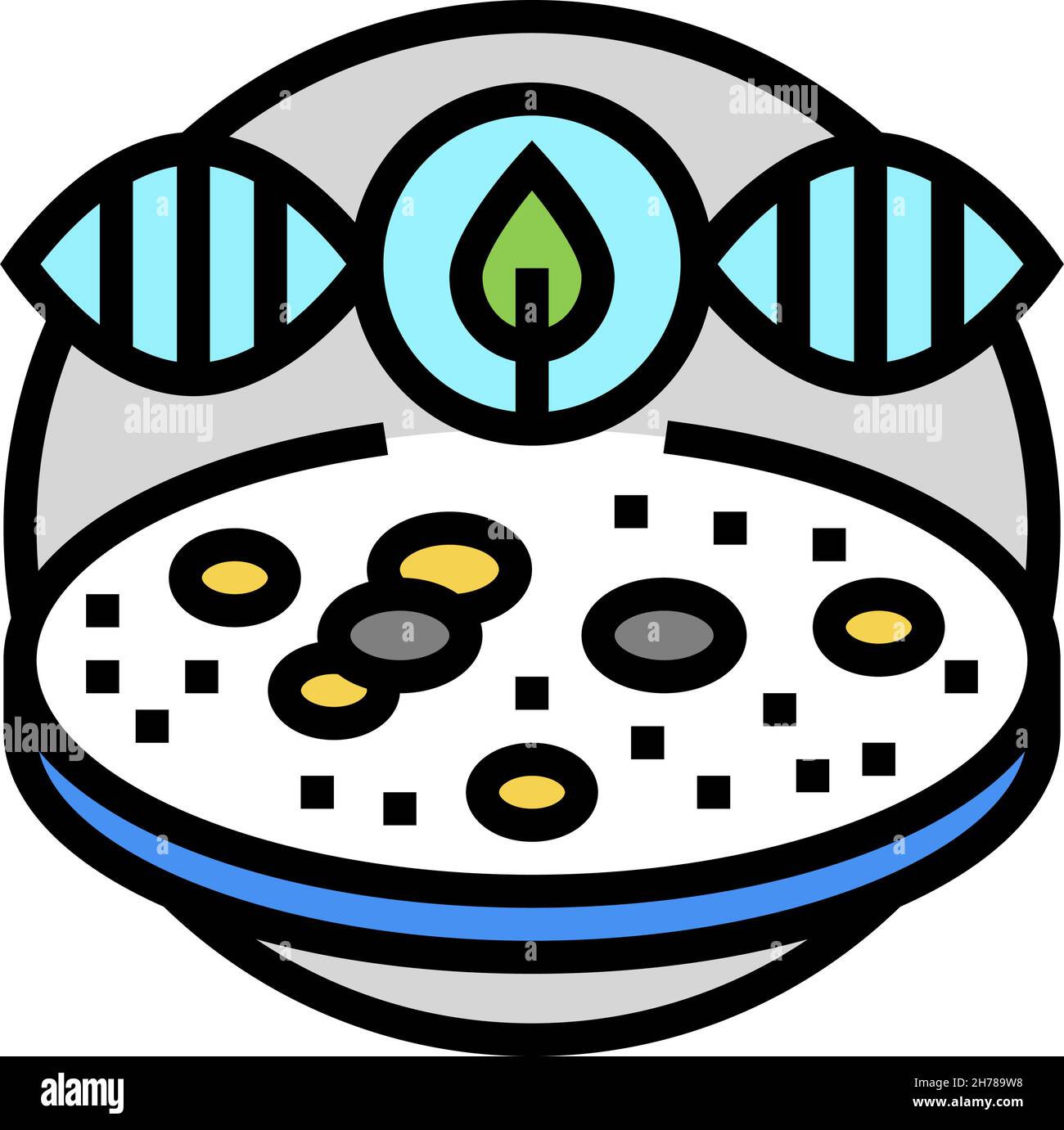 microbial ecology color icon vector illustration Stock Vector Image ...