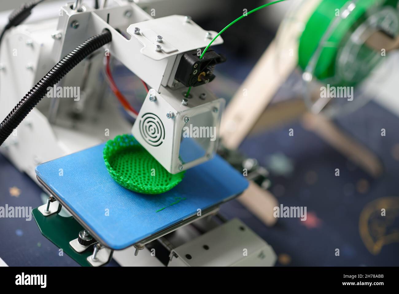3D printer produces creates a detail for the layout Stock Photo - Alamy
