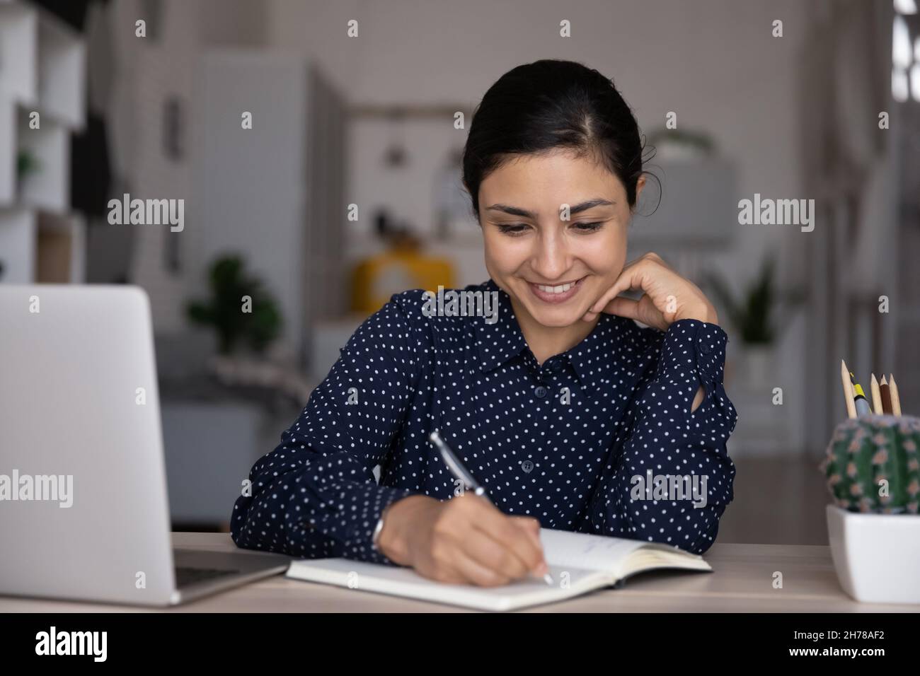 Indian female student studying home hi-res stock photography and images ...