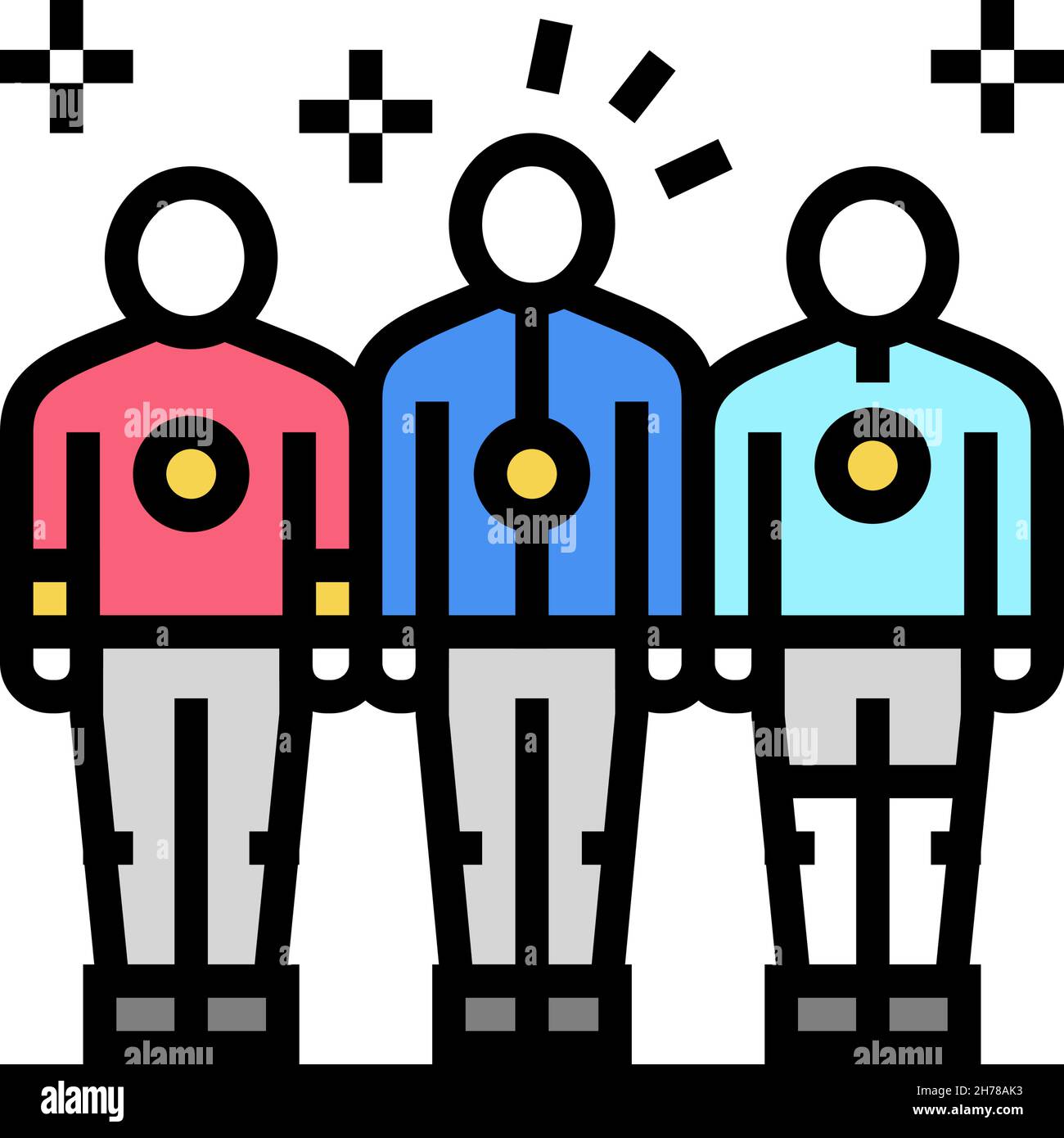 Group singing concert classic Stock Vector Images - Alamy