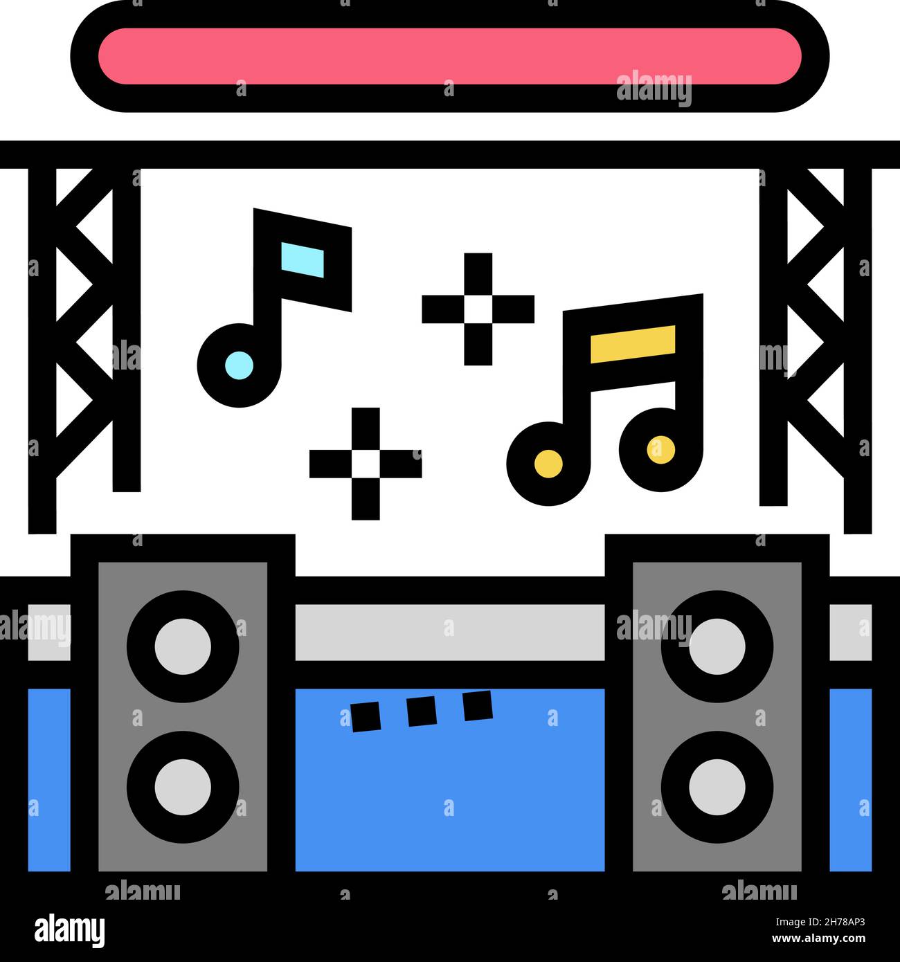 Group singing concert classic Stock Vector Images - Alamy