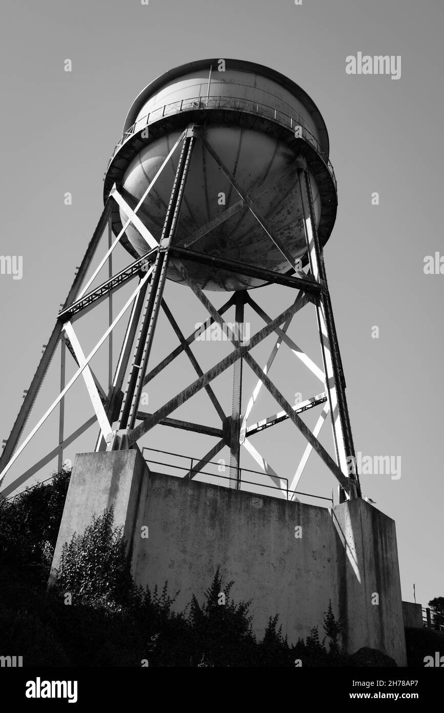 Alcatraz tower Black and White Stock Photos & Images - Alamy