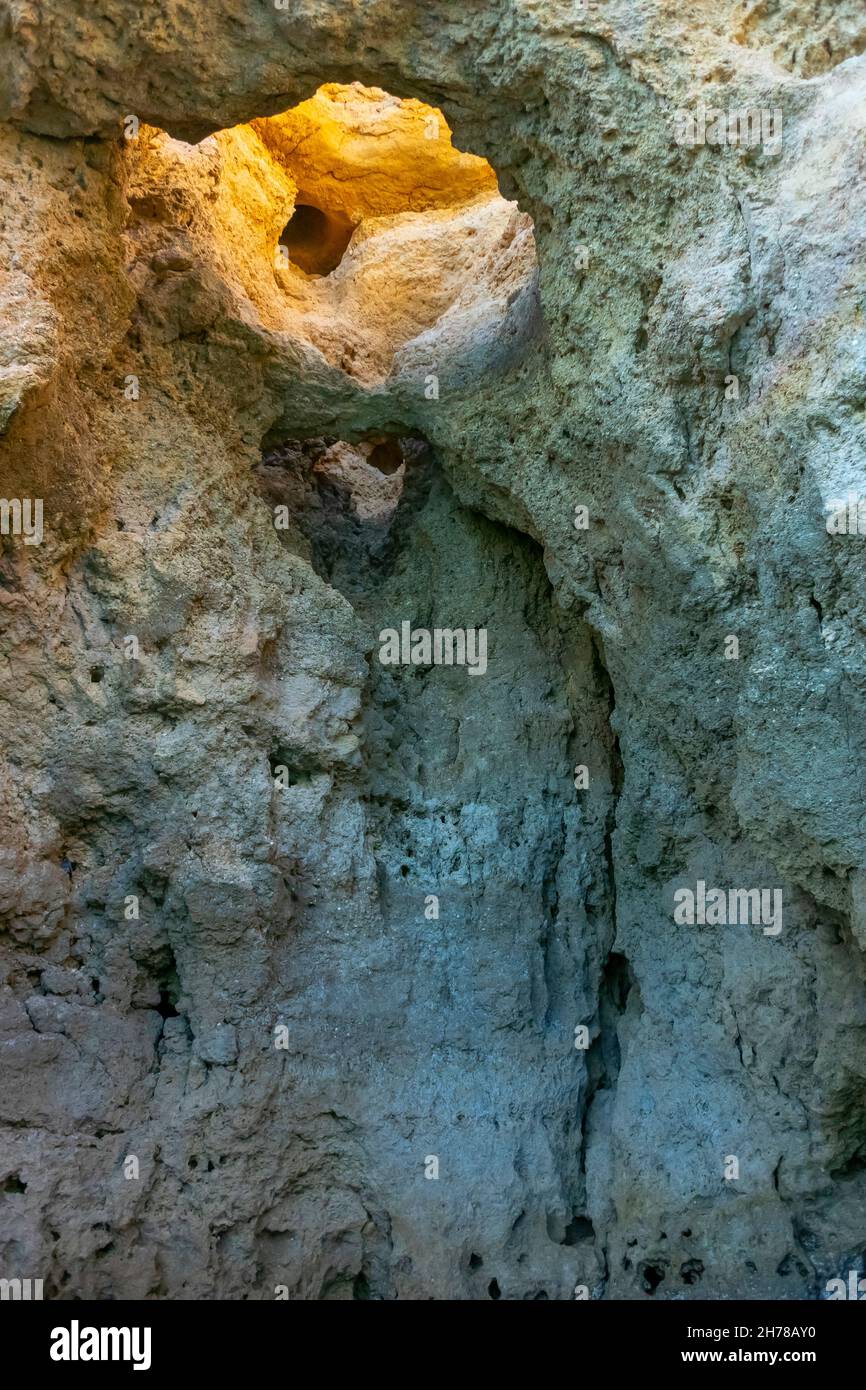 Lagos, Portugal, Atlantic Ocean Coastline, Cliffs, Scenery Stock Photo ...
