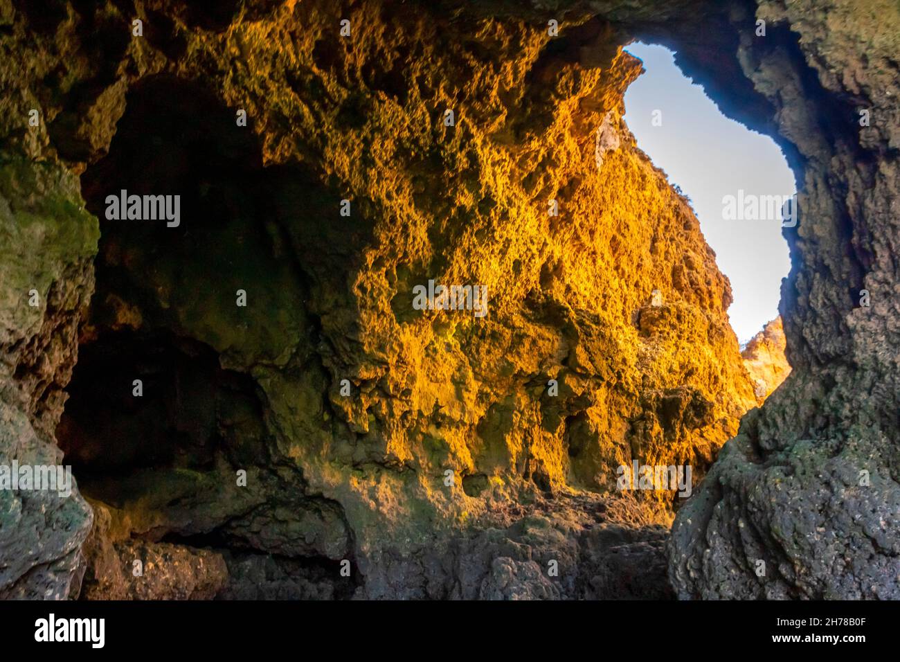 Lagos, Portugal, Atlantic Ocean Coastline, Cliffs, Scenery Stock Photo ...