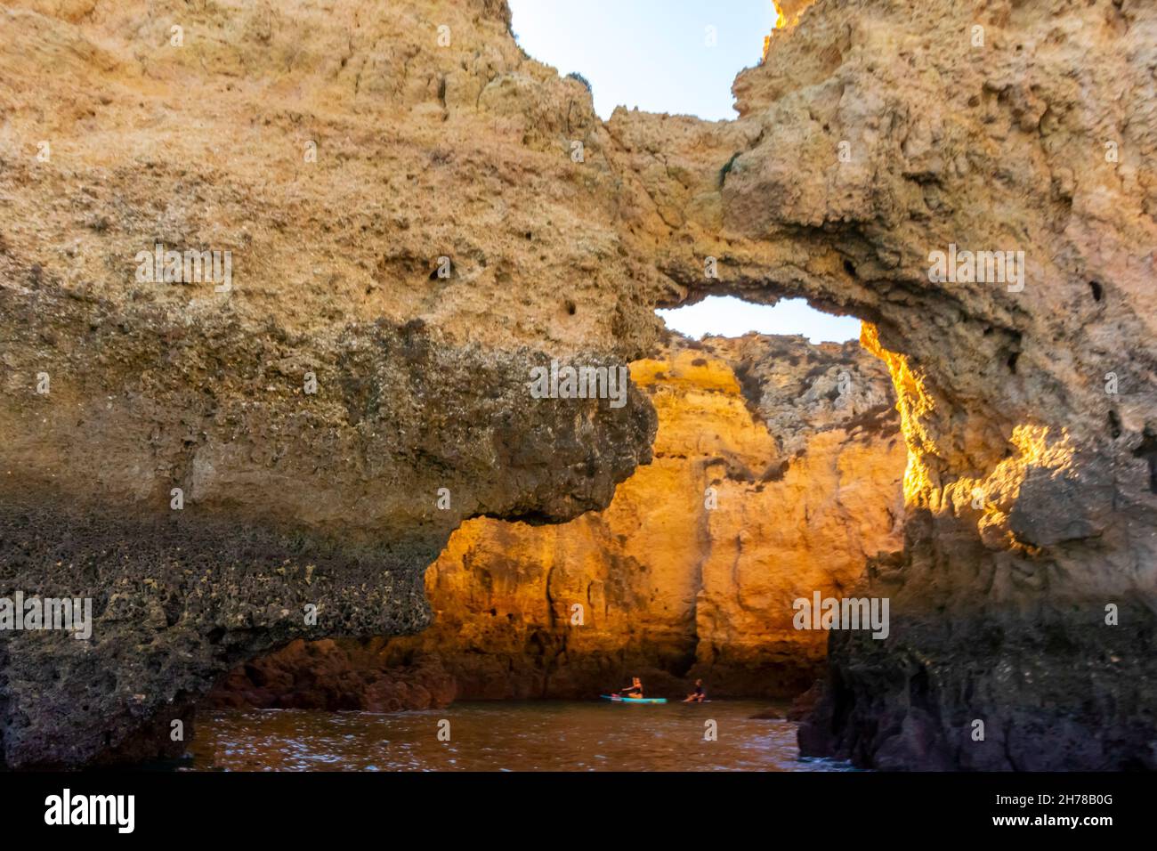Lagos, Portugal, Atlantic Ocean Coastline, Cliffs, Scenery Stock Photo ...