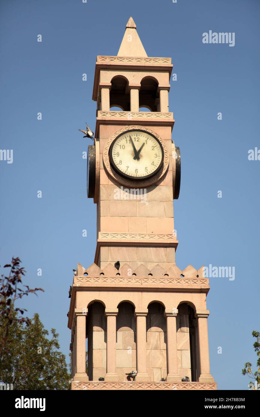 Ankara, Turkey. Redesigned Clock Tower on Hamamonu district Stock Photo ...
