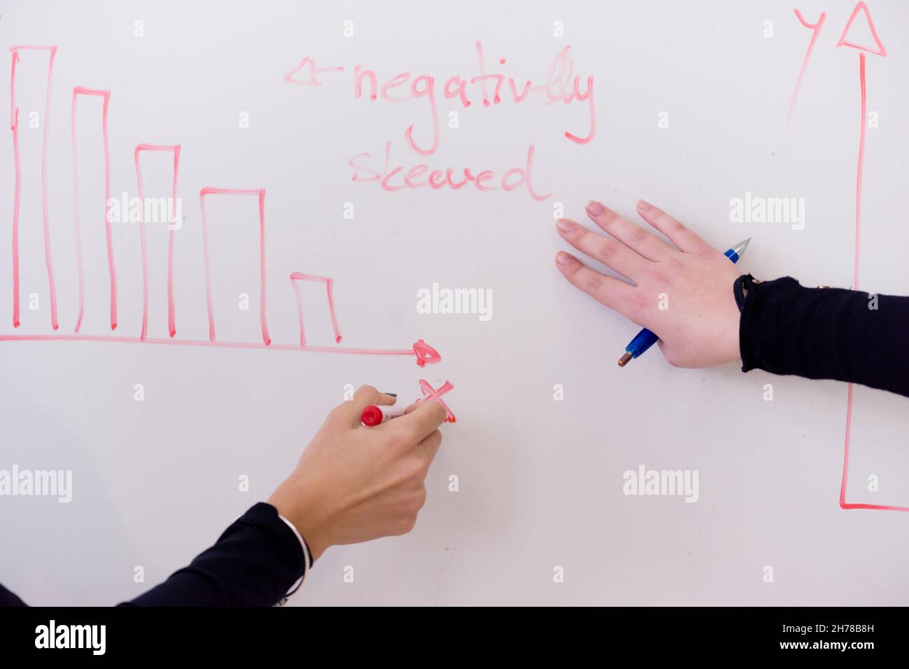 Hand Holding pen and Writing Complex and Sophisticated Mathematical ...