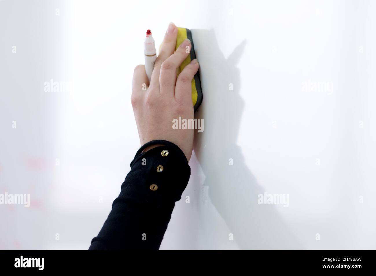 Hand Holding pen and Writing Complex and Sophisticated Mathematical ...