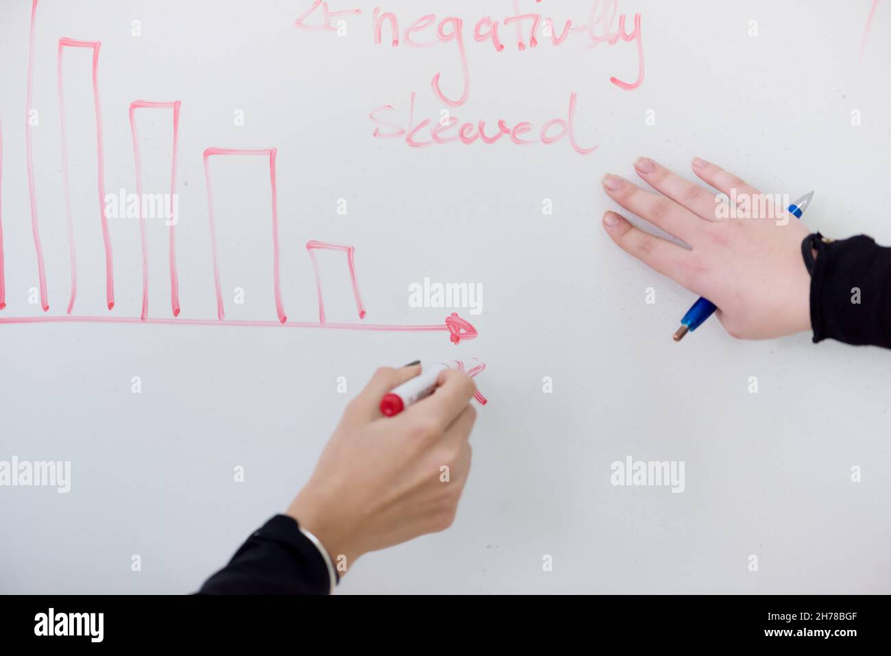 Hand Holding pen and Writing Complex and Sophisticated Mathematical ...